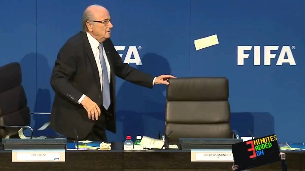 Sepp Blatter has money thrown at him in Fifa's Crystal Maze ~ 3 Minutes ...