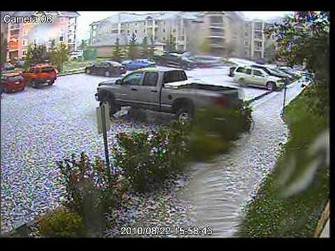 Major Hail Storm Calgary Alberta Canada Aug. 22 2010 - YouTube