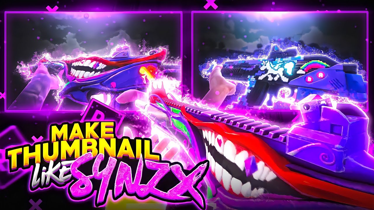 Make thumbnail Like @SynzX || how to Make Thumbnail Like 🔥 @SynzX ...