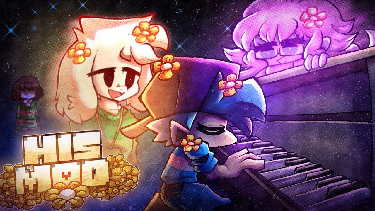 Friday Night Funkin' - Vs Asriel (His Mod V4) FNF MOD - YouTube