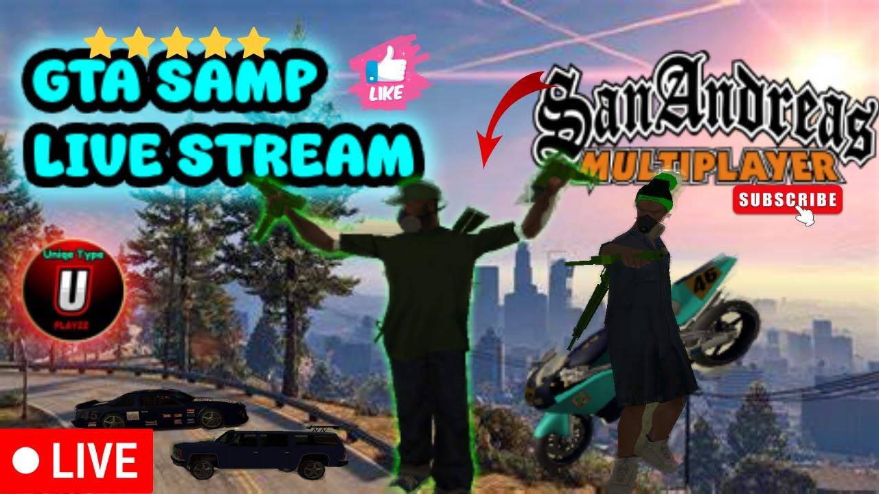 GTA SA-MP || LIVE STREAM 🛑LIVE || 💥 UniqeType🌟 || - YouTube