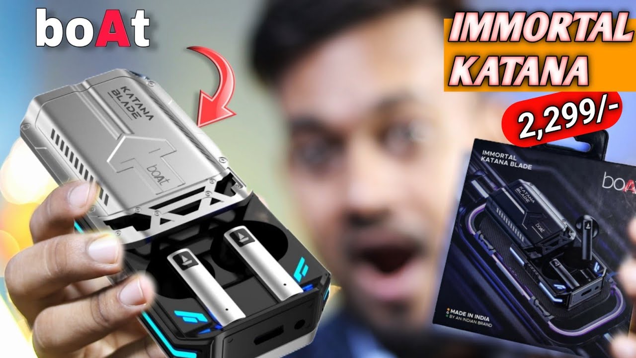 boAt Immortal Katana Blade Unboxing : Best Gaming TWS | Bluetooth 5.3🔥🔥 ...