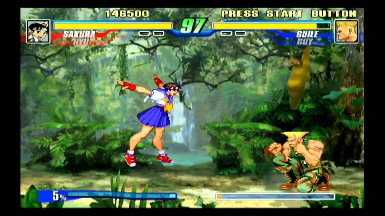 CFE1-Capcom Fighting Evolution Sakura/Ryu - YouTube
