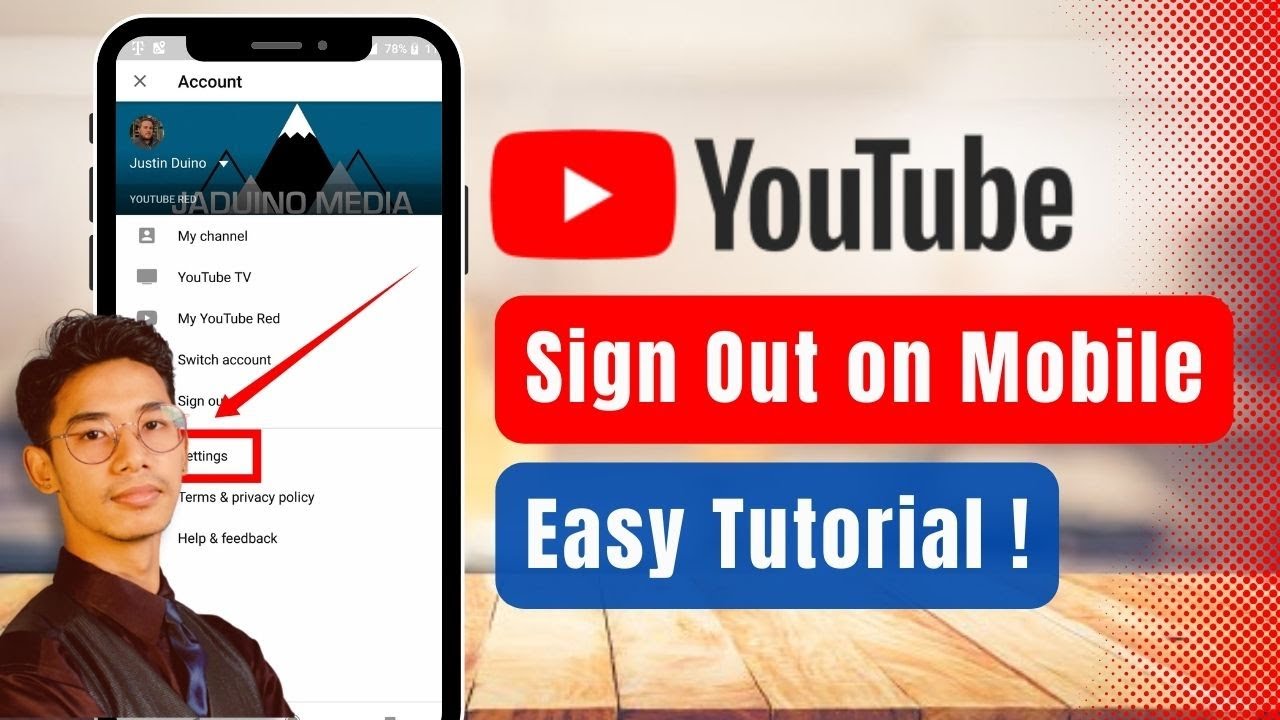 YouTube Mobile How to Sign Out - YouTube
