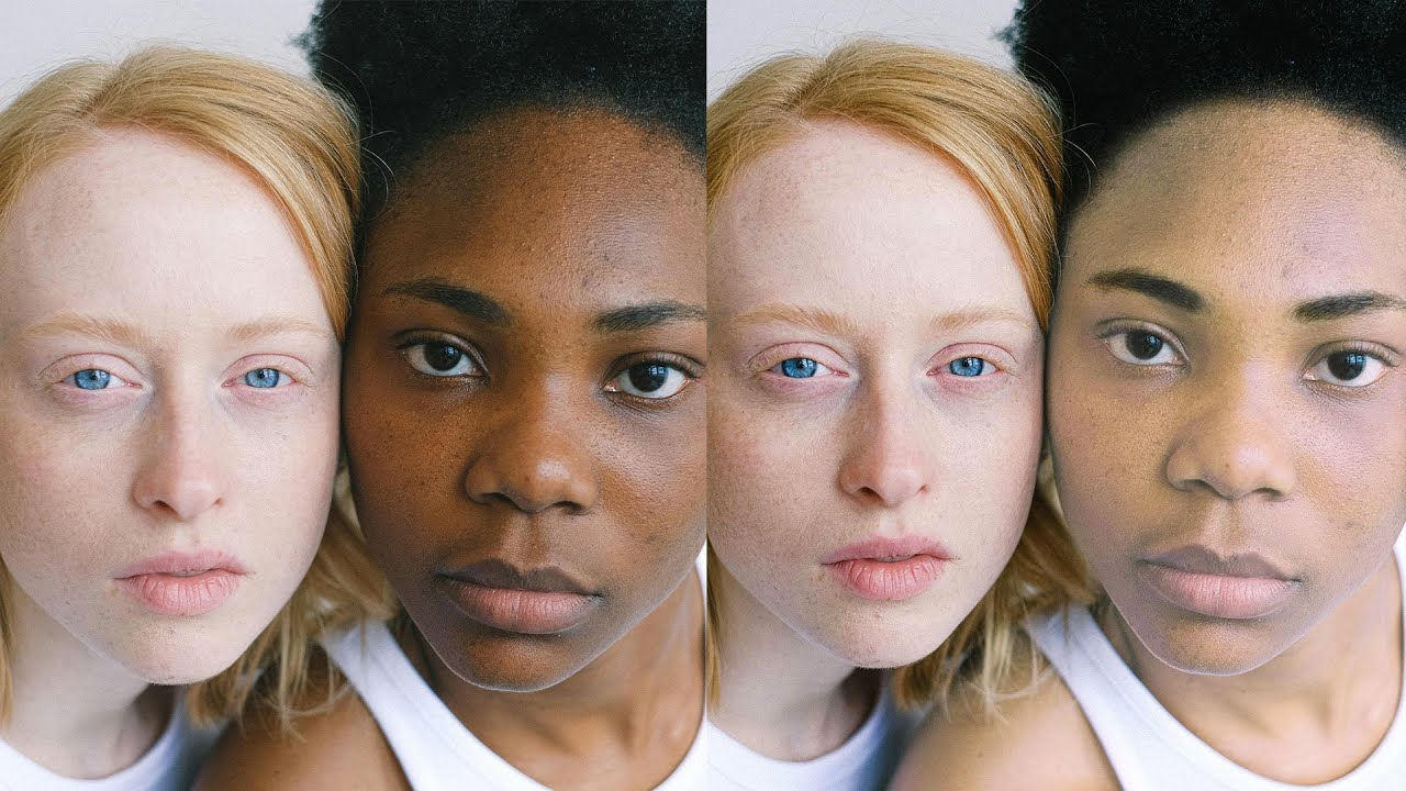 How to lighten dark skin | Dark to light skin color in photoshop - YouTube