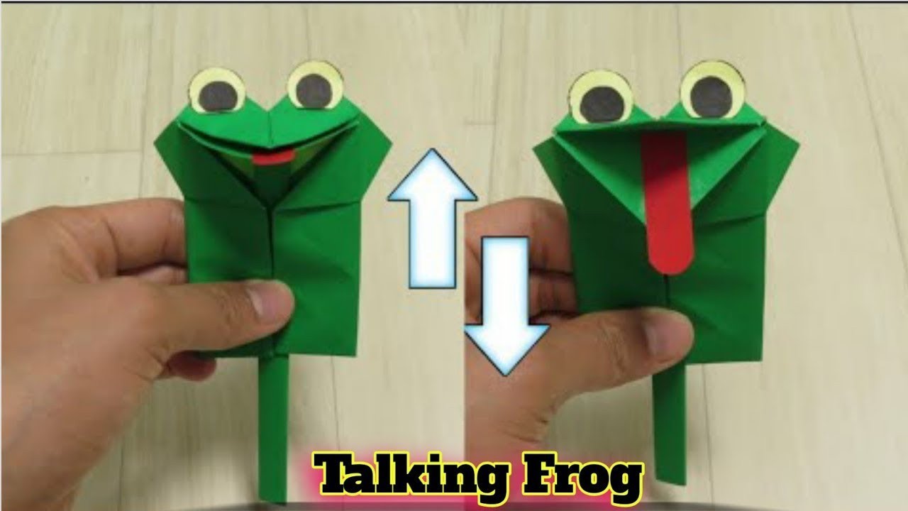 How to make EASY Paper Talking Frog 🐸//DIY Paper Craft ideas 💡//origami ...
