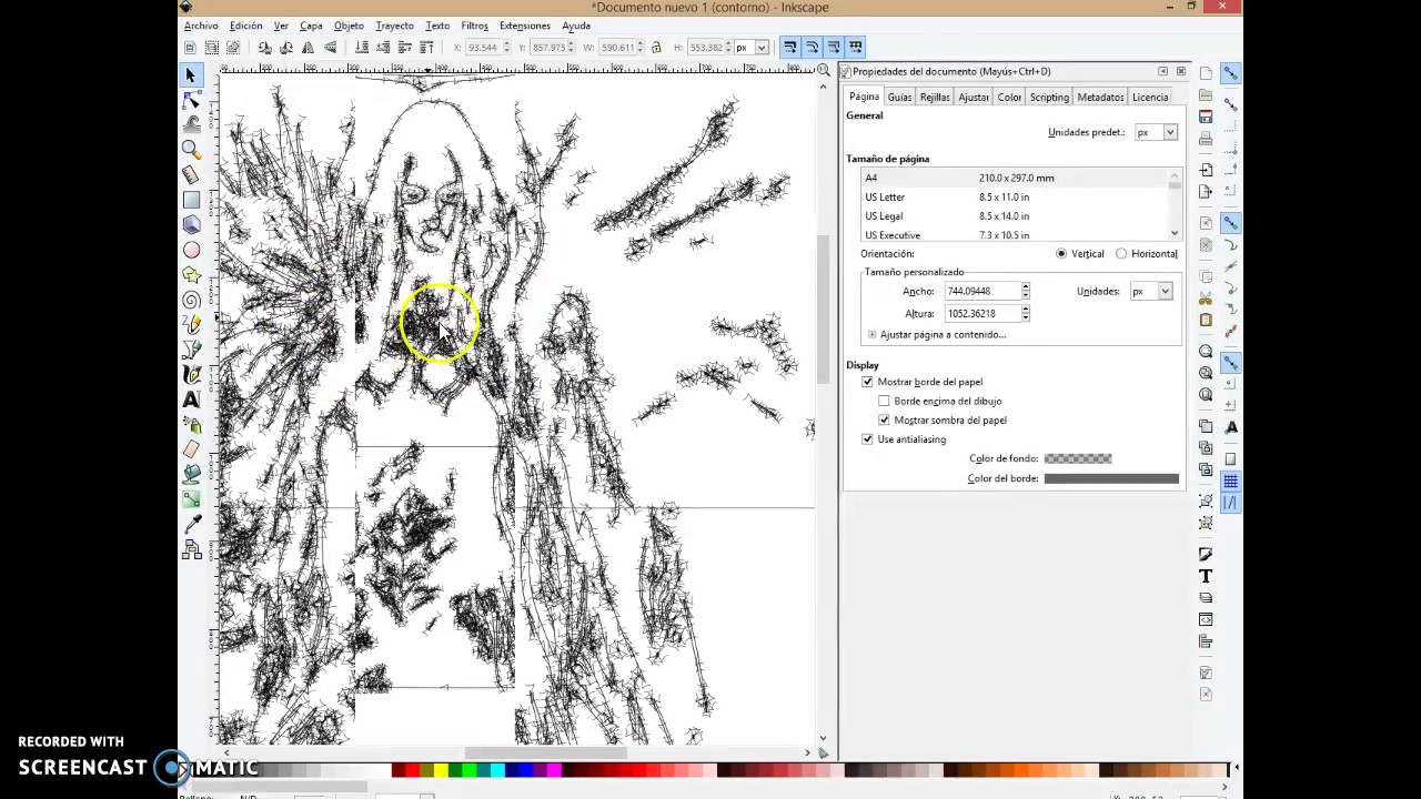 Pasando dibujos a vectores para el plotter con Inkscape - YouTube
