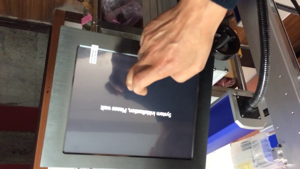 Laser printer for plastic pipe printing - YouTube