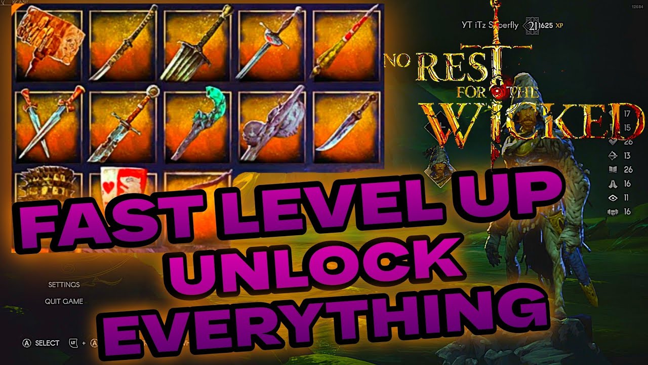 HOW TO LEVEL FAST IN NO REST FOR THE WICKED + UNLOCK EVERYTHING - YouTube
