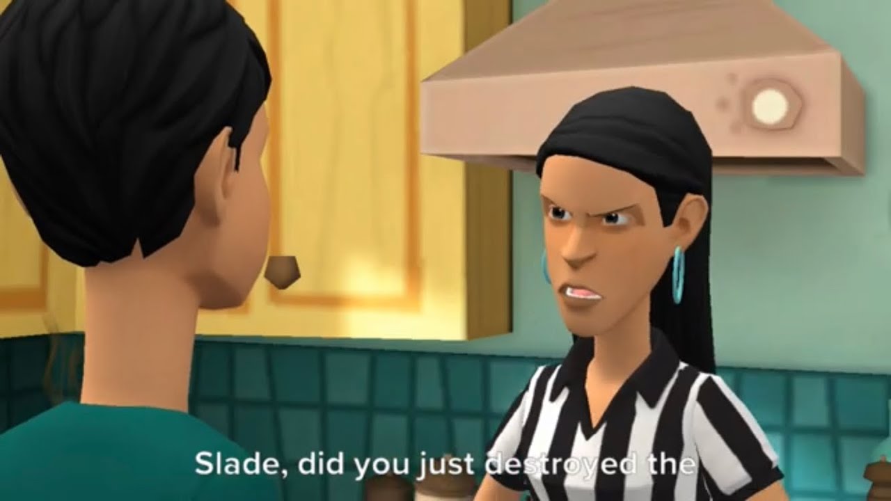 Slade Destroys The Kitchen Chairs/Grounded - YouTube