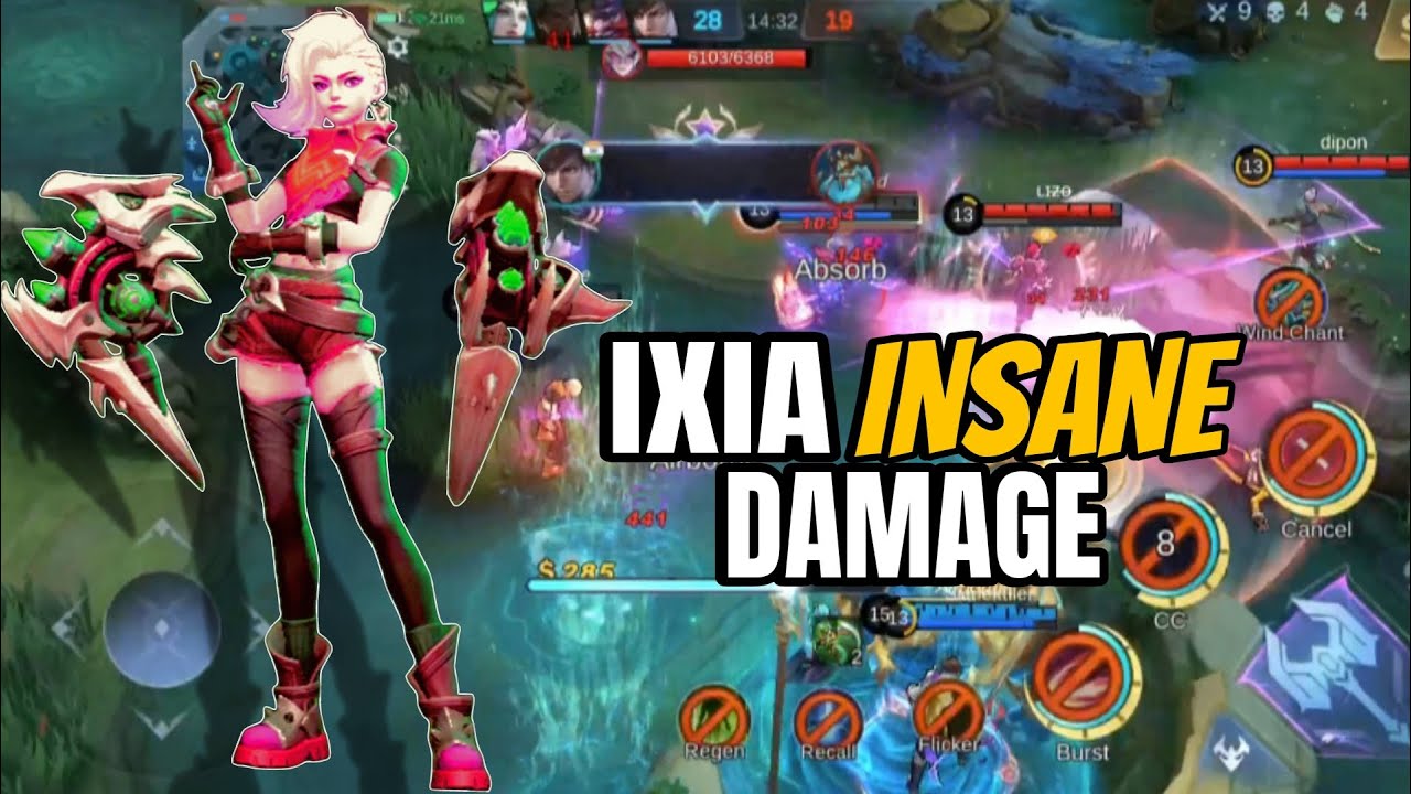 IXIA WHAT A DAMAGE HERO | IXIA GAMEPLAY ~ MLBB - YouTube