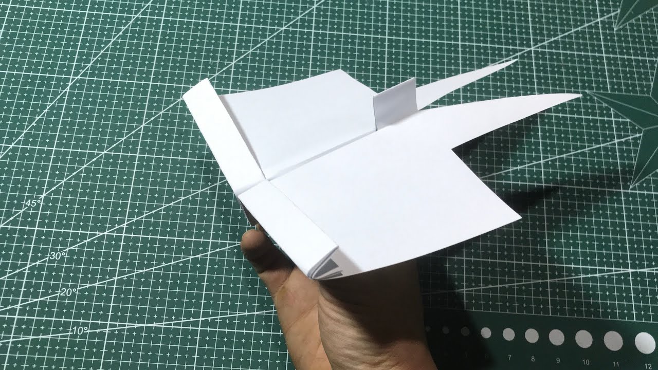 Instruction of folding paper plane with tail. DIY with Sai Naung - YouTube