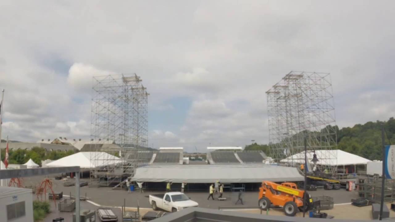 Musikfest Sands Steel Stage comes to life in time-lapse video - YouTube