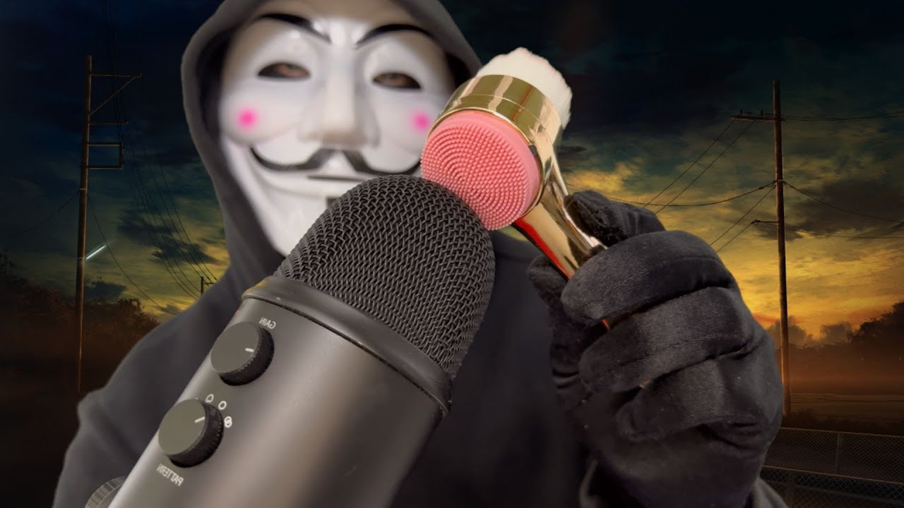 Anonymous ASMR | Slow, Gentle, Soothing Mic Brushing | No Talking - YouTube