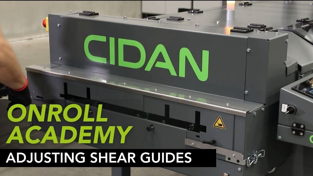 ONROLL - Changing Lower Shear Guides and Upper Shear Segments - YouTube