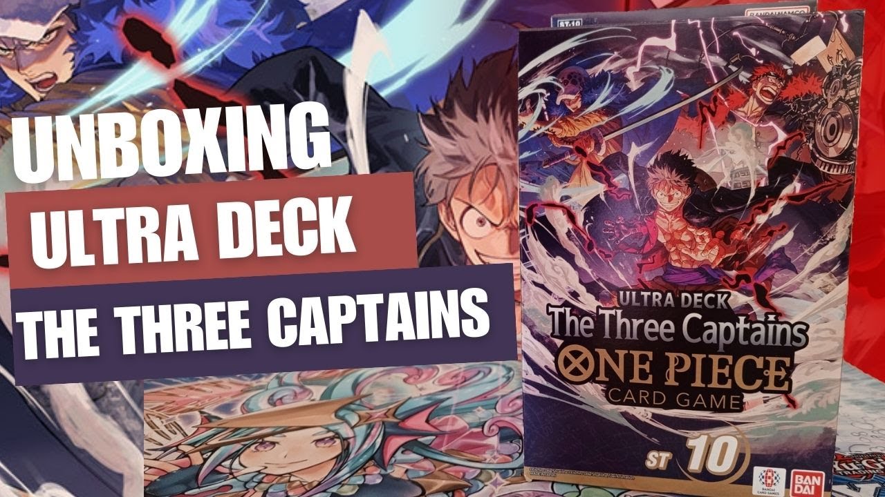 Unboxing del Ultra Deck The Three Captains | ST10 | One Piece TCG - YouTube