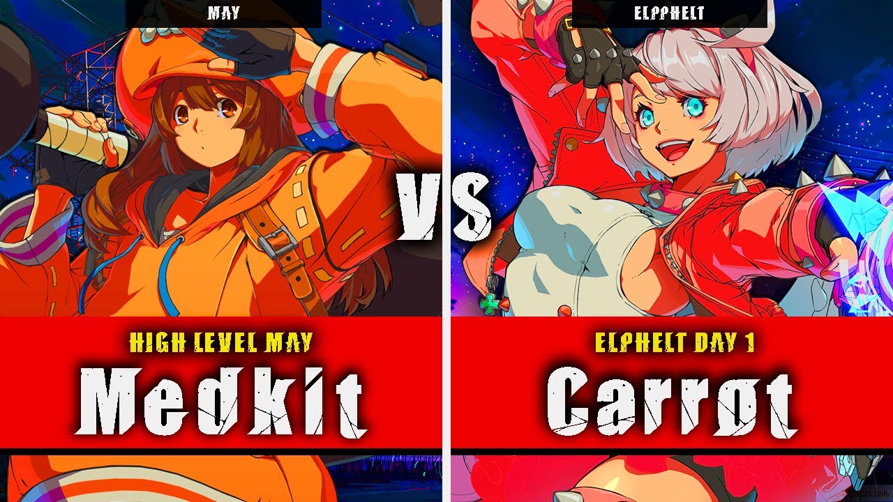 GGST | Medkit (May) VS Carrot (Elphelt) | Guilty Gear Strive High level ...