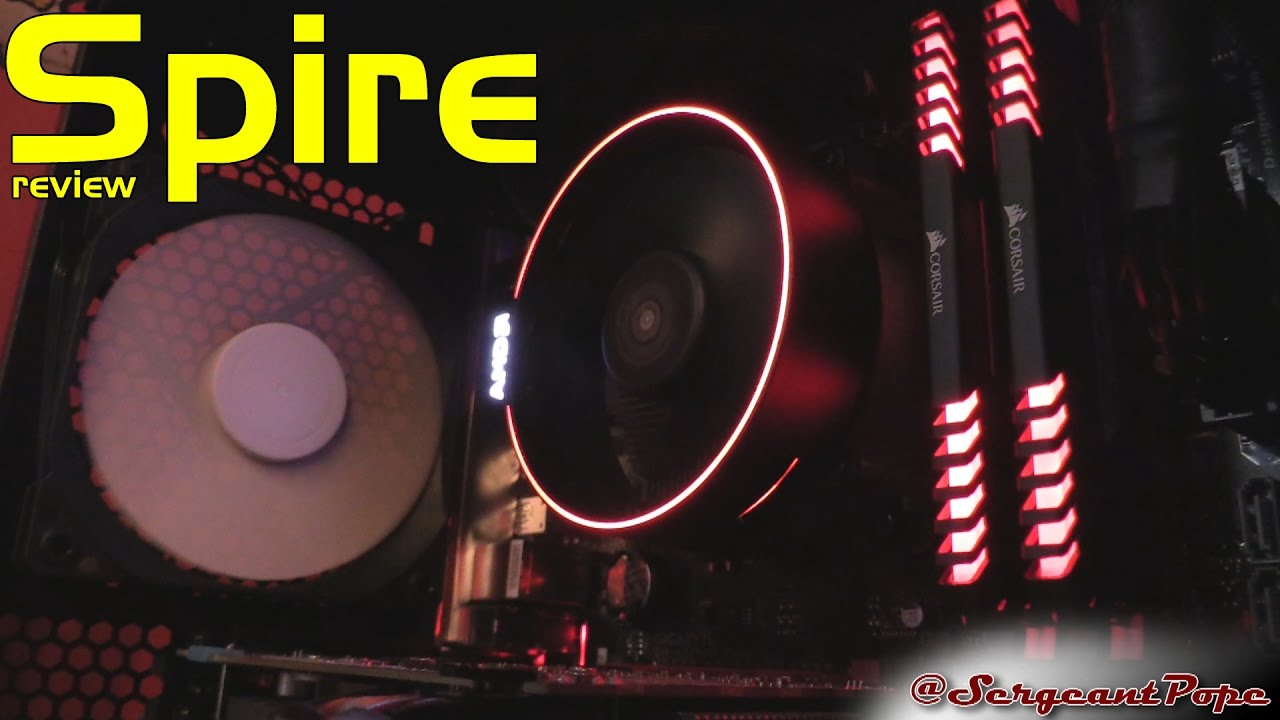 RYZEN Wraith Spire CPU Cooler review - R7 1700 CPU - YouTube