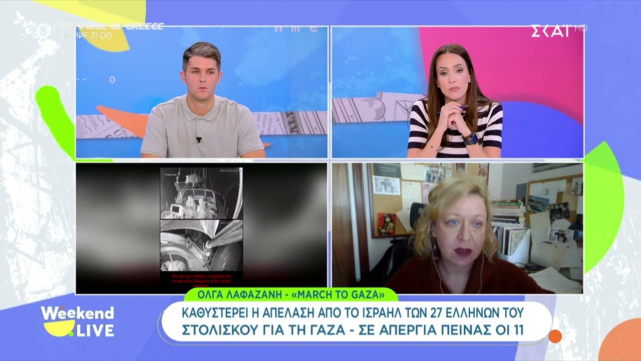 Καθυστερεί η απέλαση από το Ισραήλ των 27 Ελλήνων του στολίσκου για τη ...