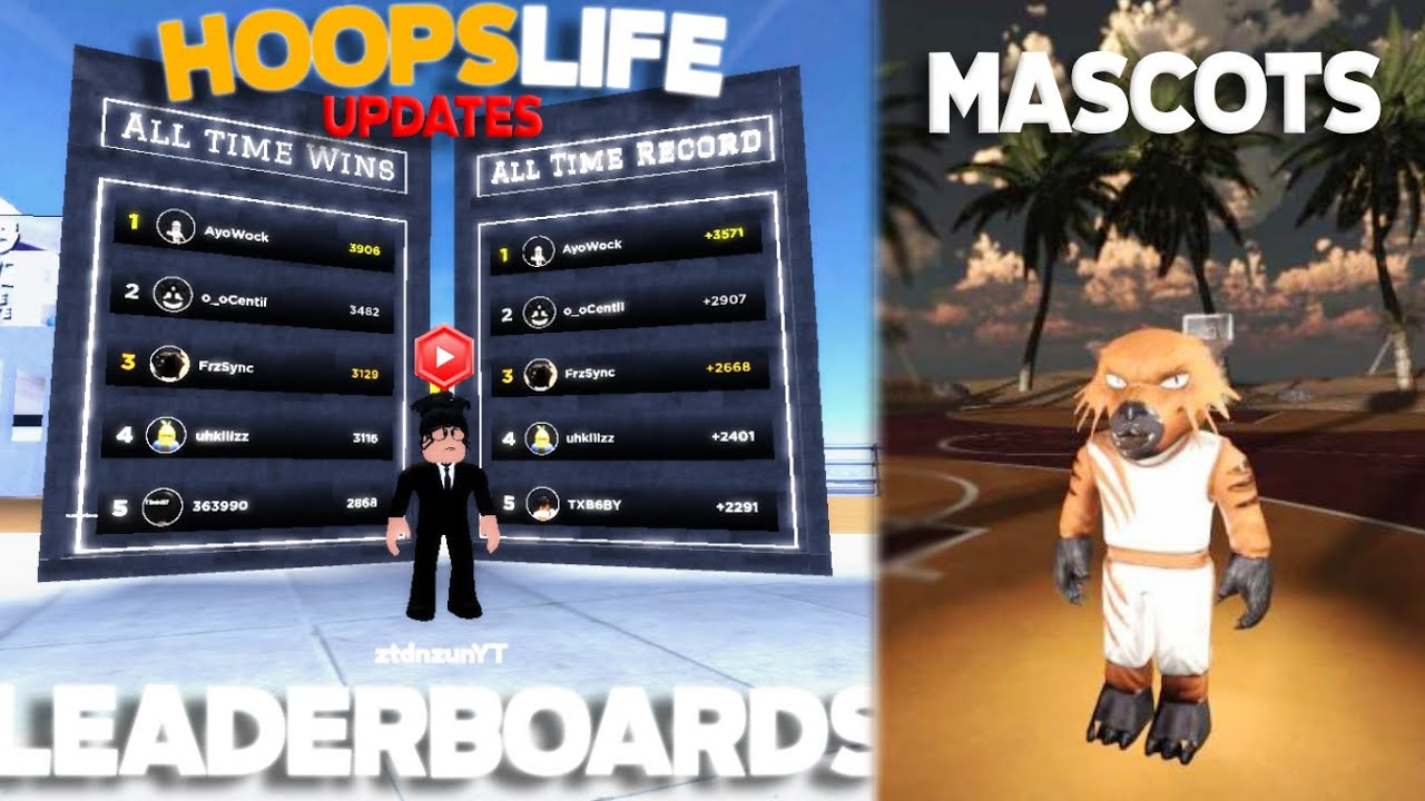 HOOPSLIFE MASCOTS AND LEADER BOARDS || HOOPS LIFE UPDATES/LEAKS || HOW ...