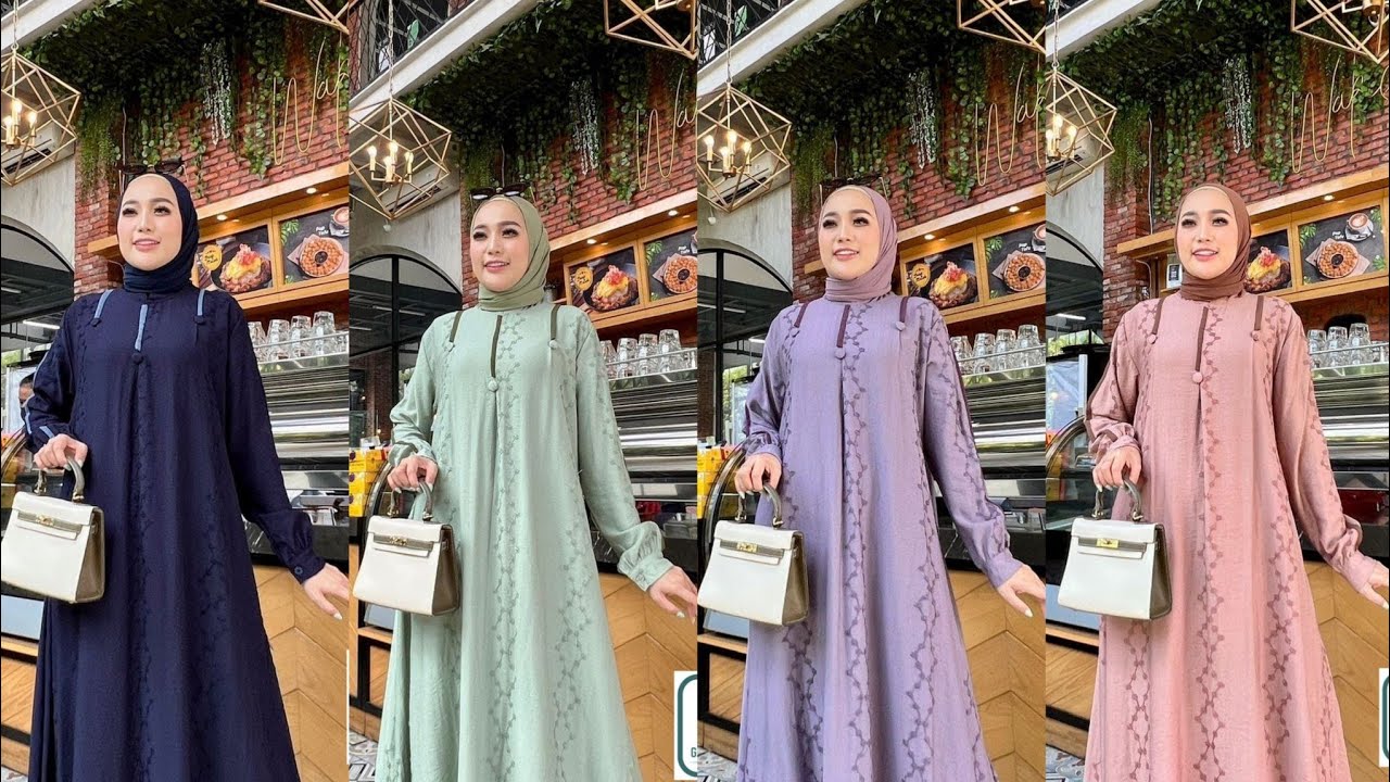 Terlaris dress maxy polos dan kece|cocok di buat jalan-jalan - YouTube