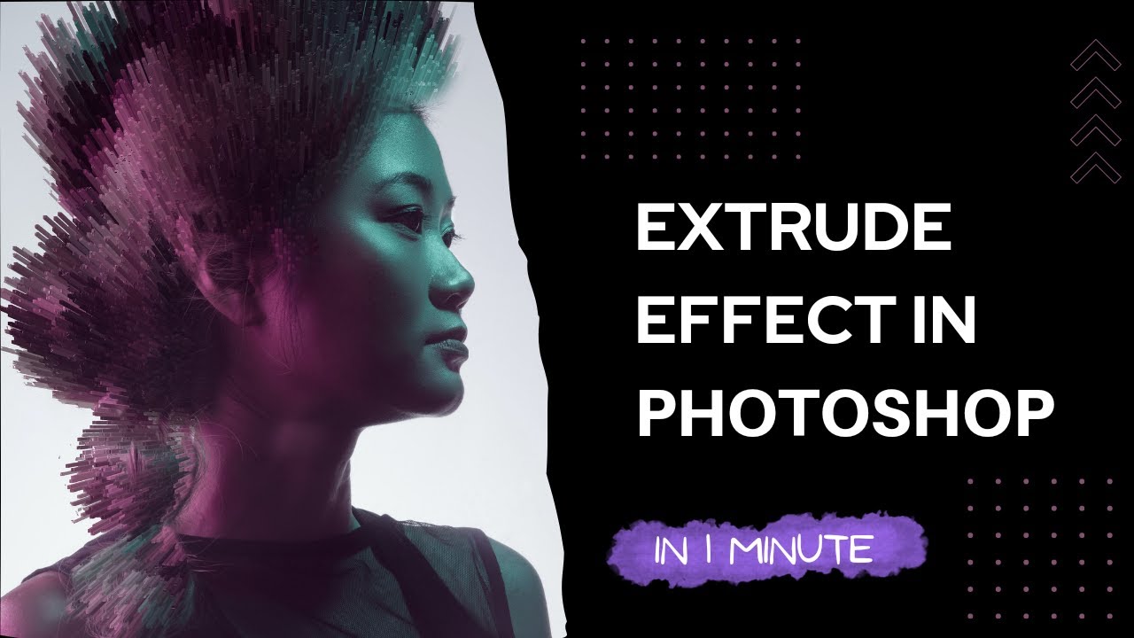 Extrude Effect in Photoshop| In 1 minute - YouTube