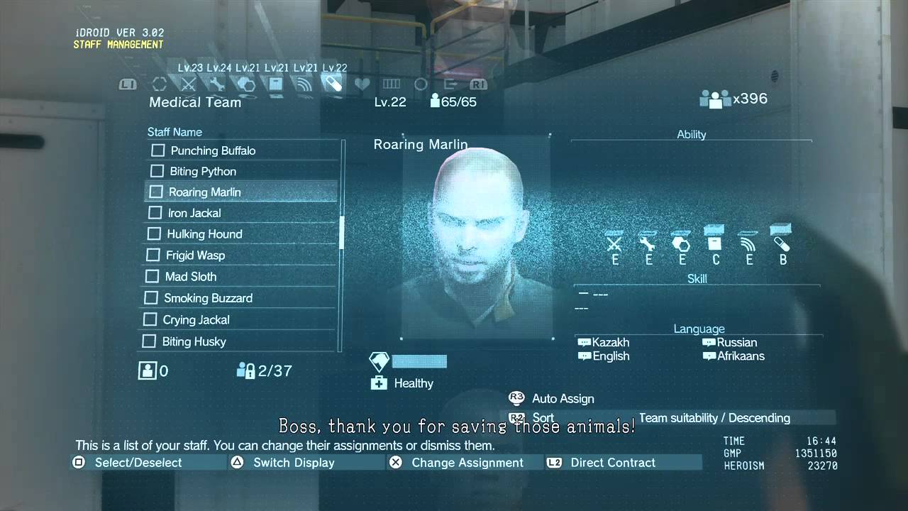 metal gear solid v female soldier mother base - YouTube