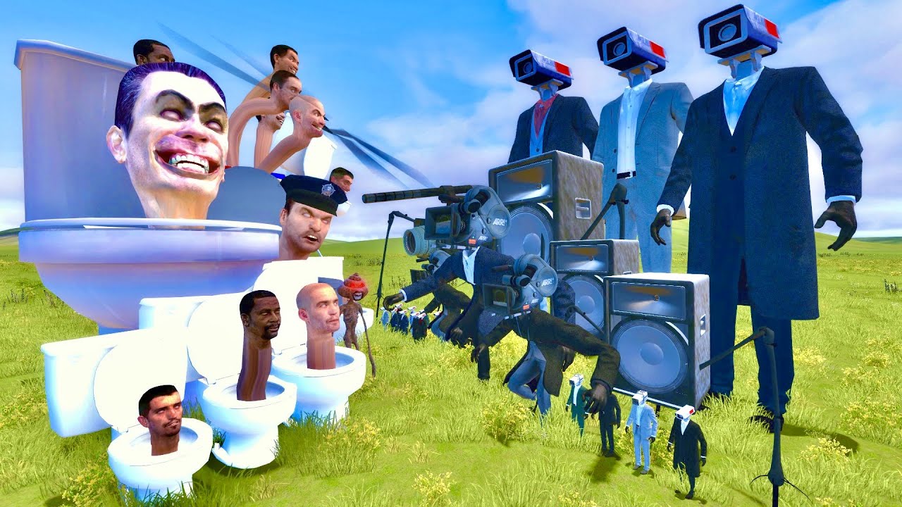 RAINBOW CAMERAMAN VS SKIBIDI TOILET FAMILY In Garry's Mod! - YouTube