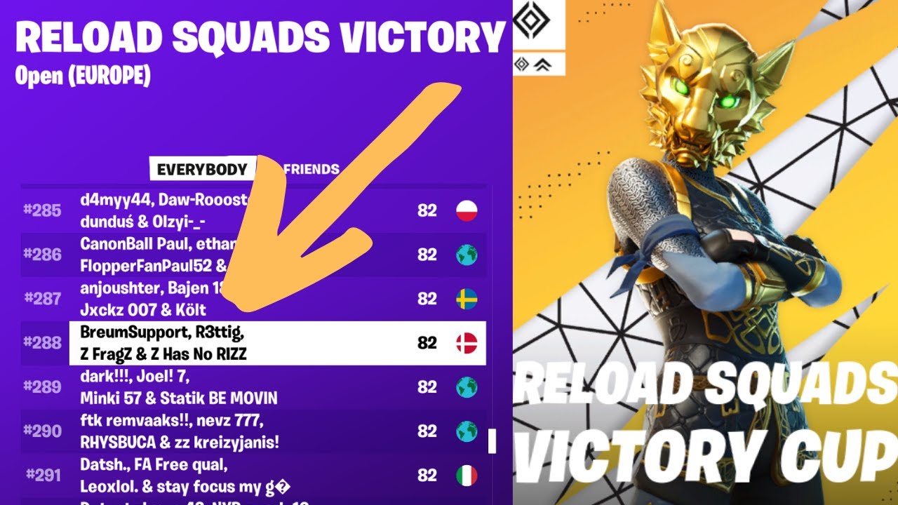 288th Squad Reload Cup - YouTube