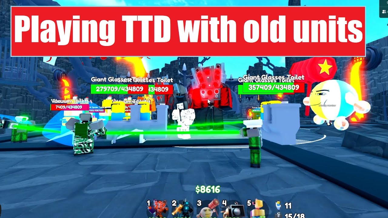 Playing toilet tower defense again after 4months with my old units ...