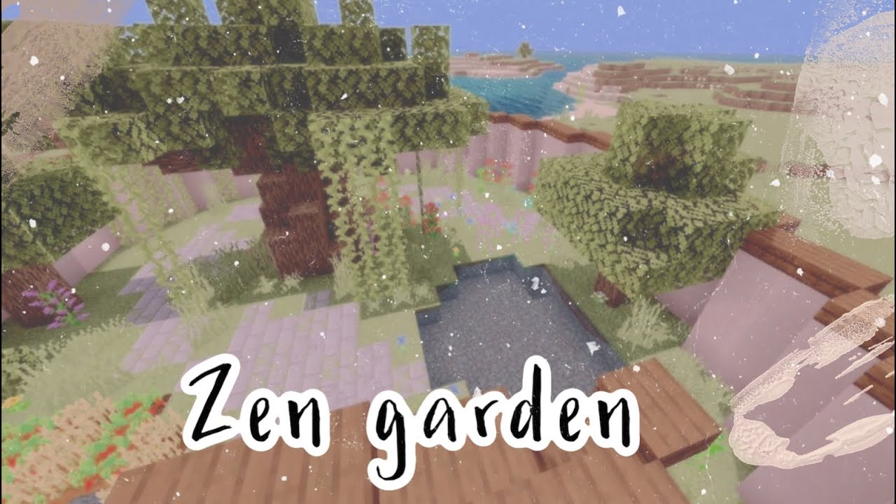 Minecraft speed build of Zen Garden | quick build 💫 - YouTube