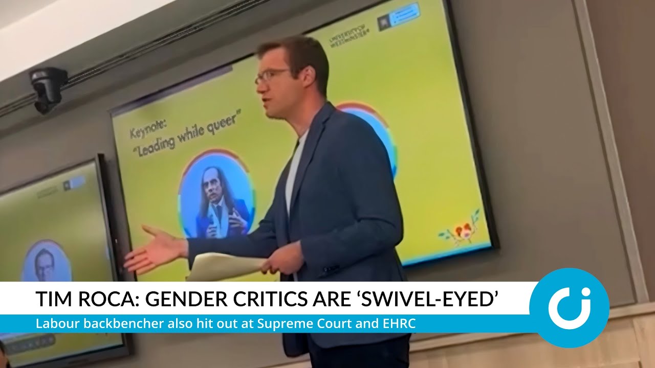 Tim Roca: gender critics are ‘swivel-eyed’ - YouTube