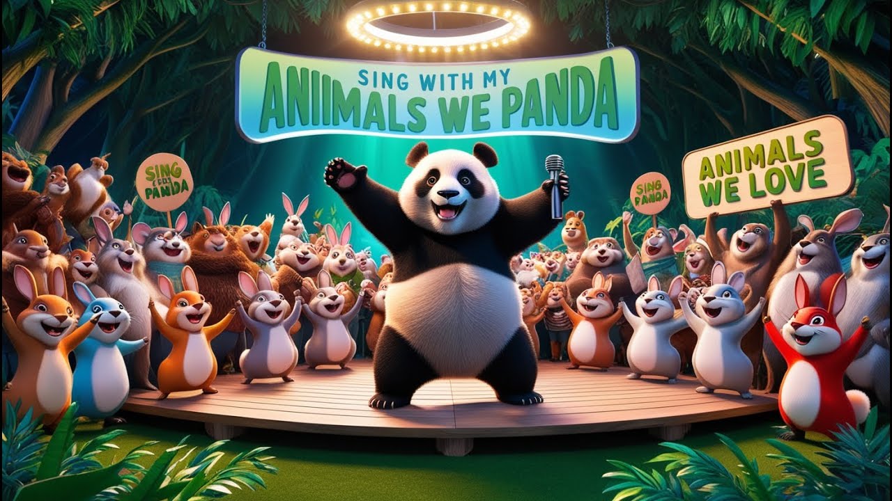 Sing with my Panda- Children Song with Lyrics | FlySky for kids - YouTube