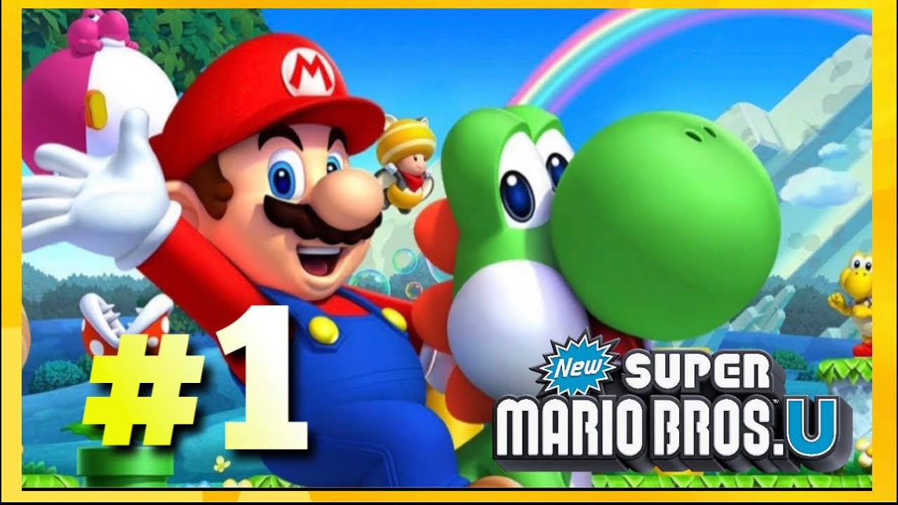 New SUPER MARIO BROS U - World 1 Acorn Plains | Full Gameplay - YouTube