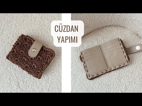 CÜZDAN KİTİ İLE KOLAY CÜZDAN YAPIMI 🙋‍♀️ ÖRGÜ CÜZDAN YAPIMI #crochet 
