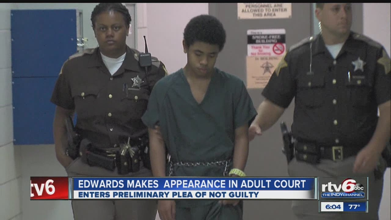 Gabriel Edwards makes appearance in adult court - YouTube