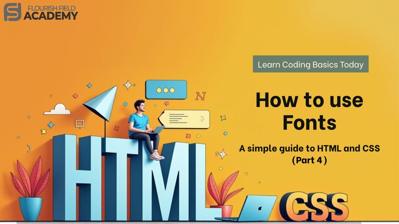 Learn HTML & CSS: How to Use Fonts - YouTube