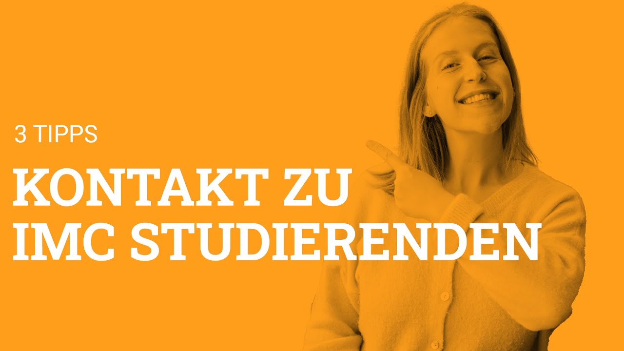 Wie kann ich mit Studierenden des IMC Krems in Kontakt treten? - YouTube