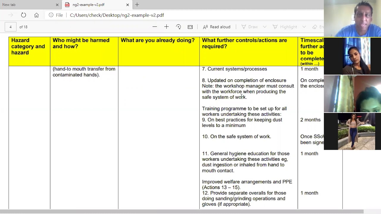NEBOSH NG 2 Project new format updated part 2 of the series - YouTube