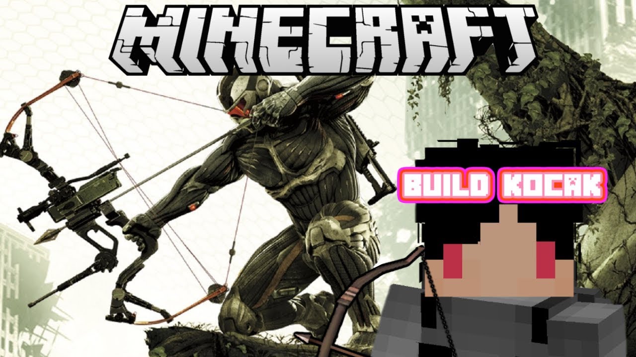 Minecraft Indonesia - Build Kocak (48) - Tempat Latihan Panah! - YouTube