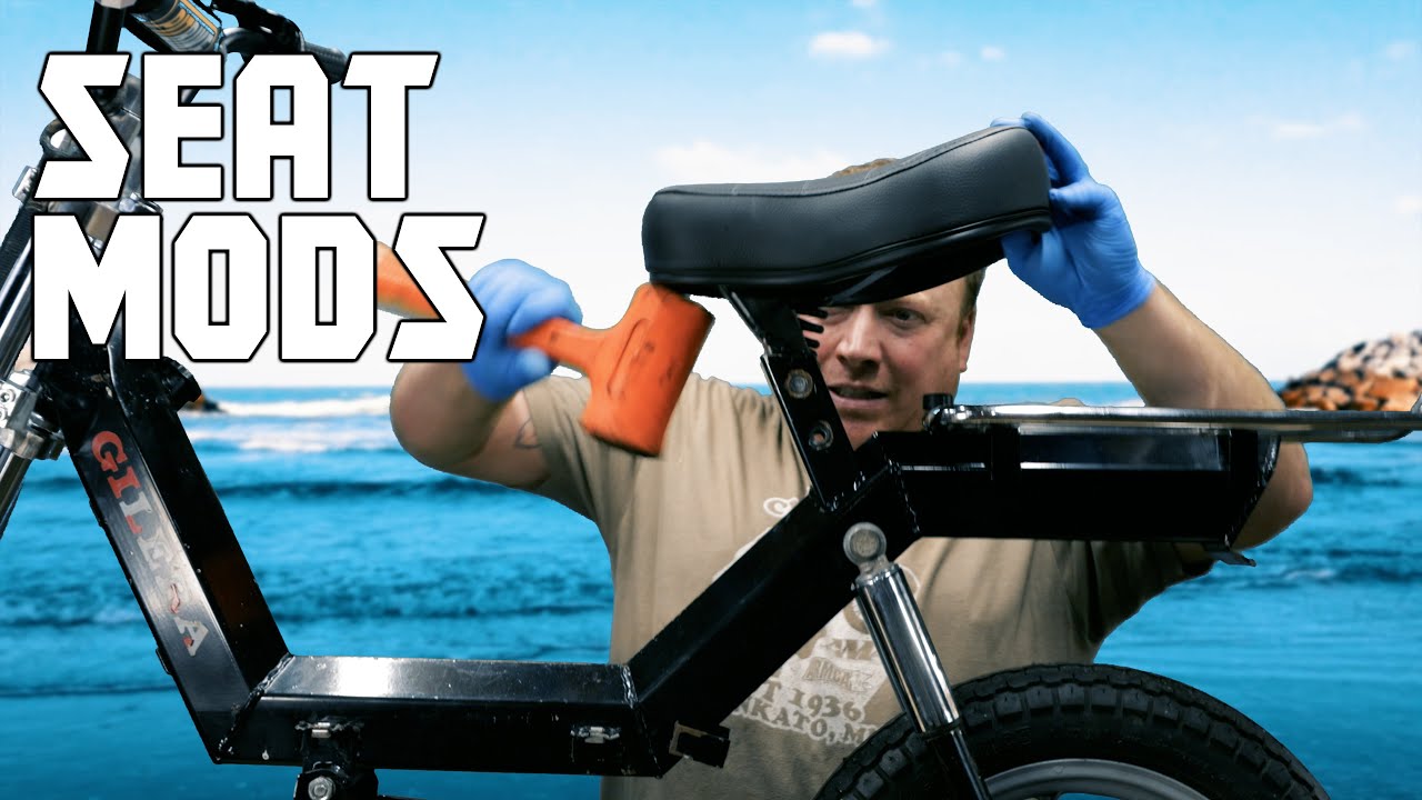 Custom Lowered MOPED Seat Gilera Citta Vespa - YouTube