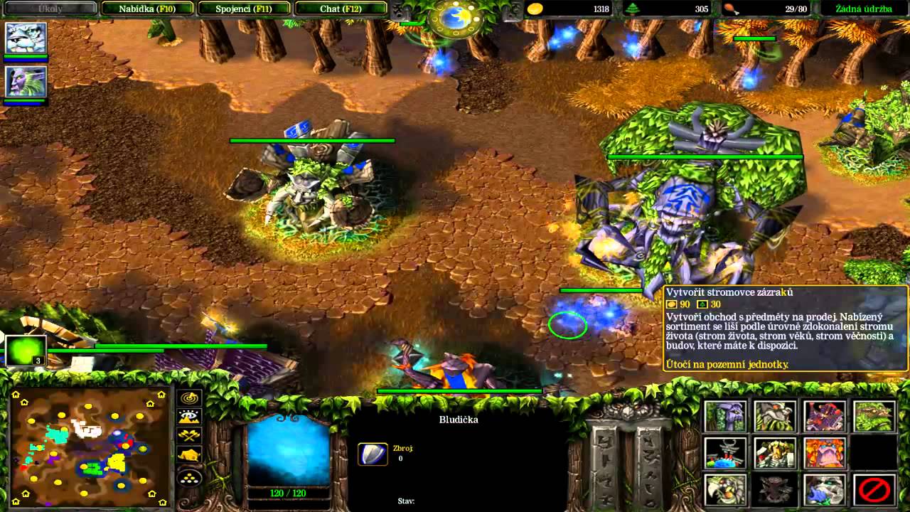 Warcraft III : TFT - 3vs3 normal game - Frcacek - defeat! !! (Game Word ...