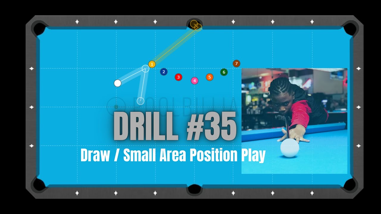 Draw & Small Area Position Play | Poolbilliards.co Drill 35 - YouTube