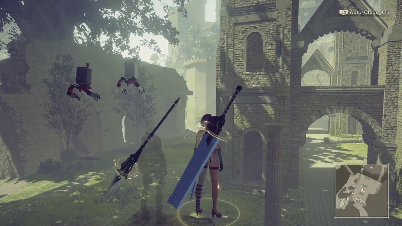 NieR Automata. The Way To The Cypress Stick. - YouTube