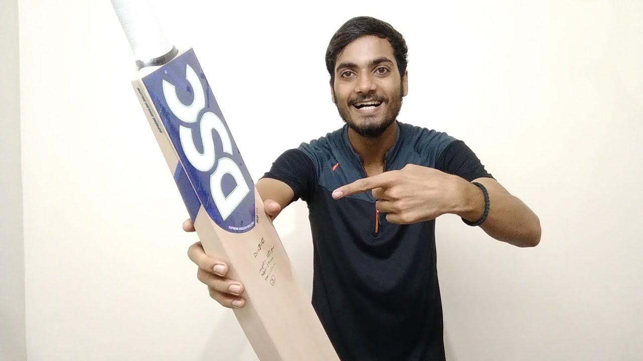 ये हे DSC का तूफानी BAT // DSC Blue 111 English willow Cricket Bat ...