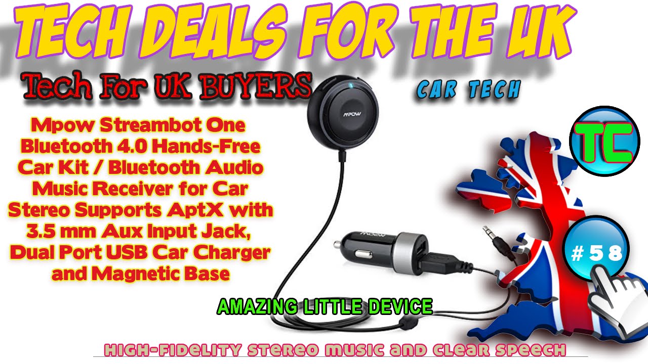 Tech Checker #58 Mpow Streambot One Bluetooth Car Hands-Free Car Kit ...