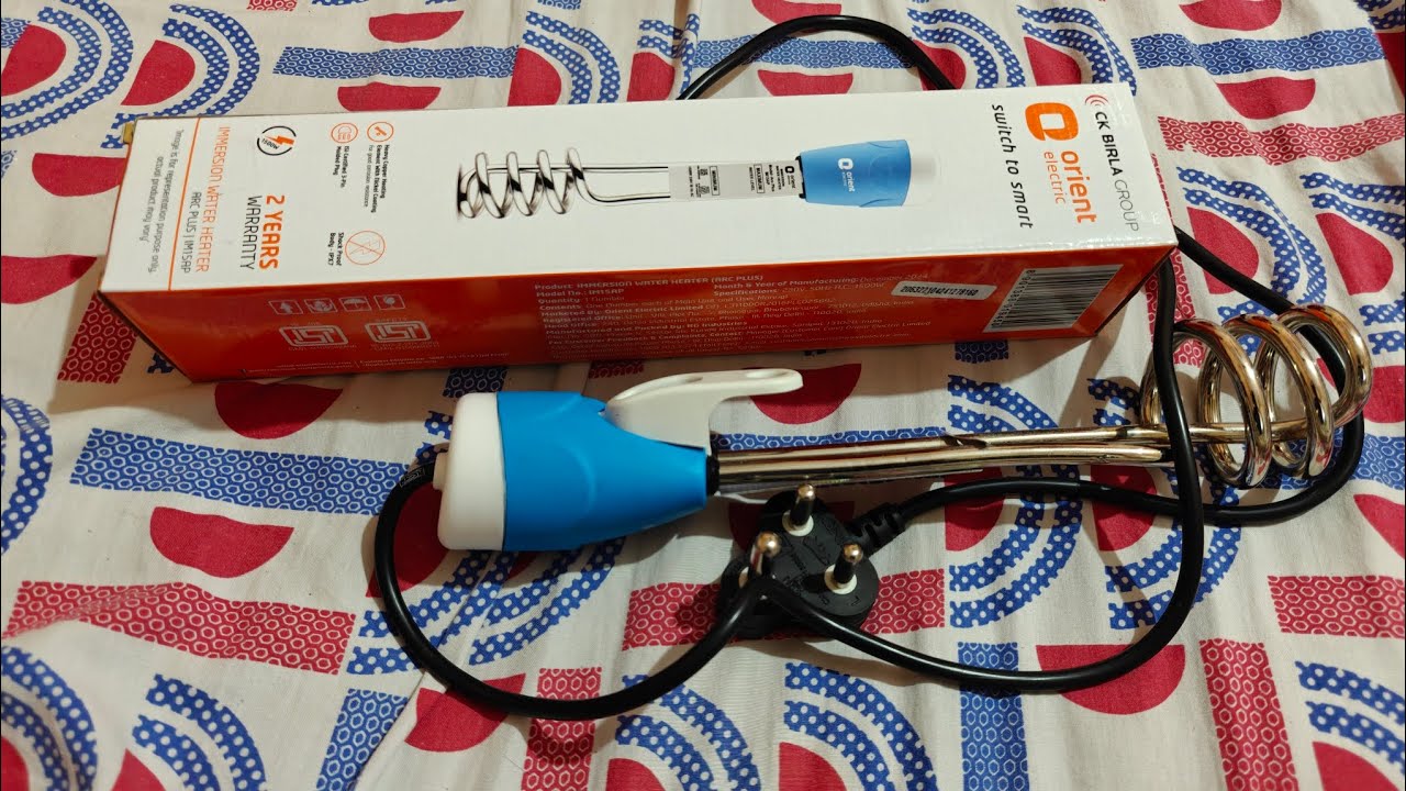 Orient Electric Arc Plus Immersion Rod (1.5 kW, Blue) unboxing and ...