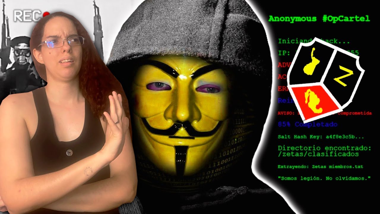 Anonymous VS el cartel de los ZETAS....// Anita reacciona 👀⭐ - YouTube