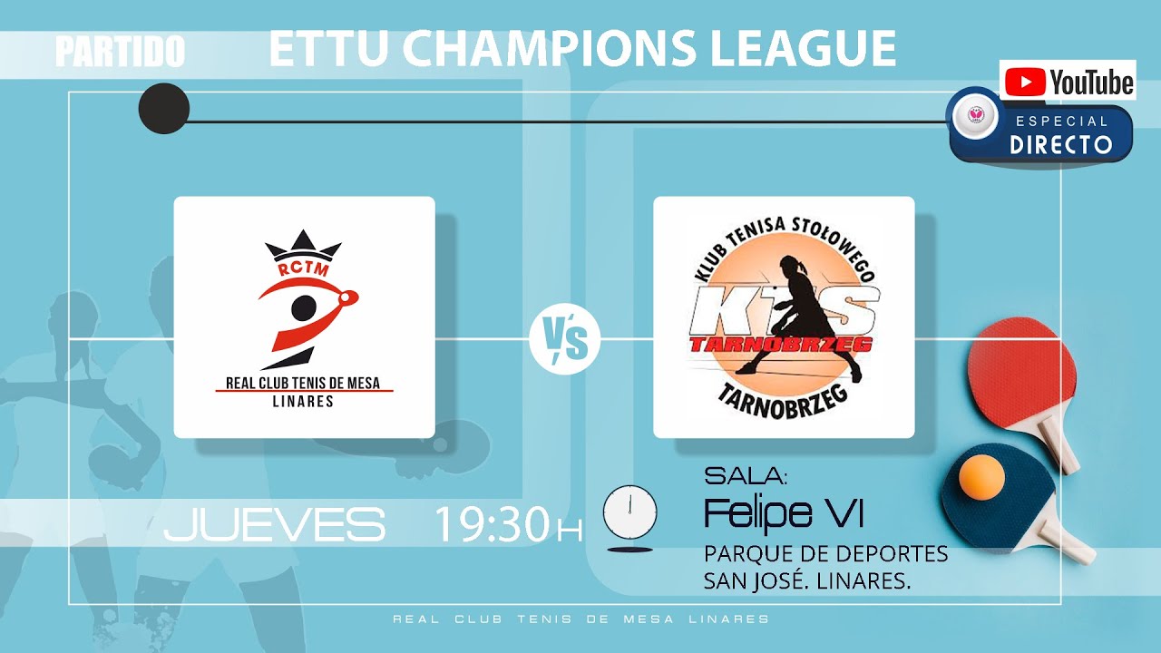 ETTU CHAMPIONS LEAGUE TECNIGEN LINARES Vs KTS TARNOBRZEG YouTube ettu-champions-league-tecnigen-linares-vs-kts-tarnobrzeg-youtube