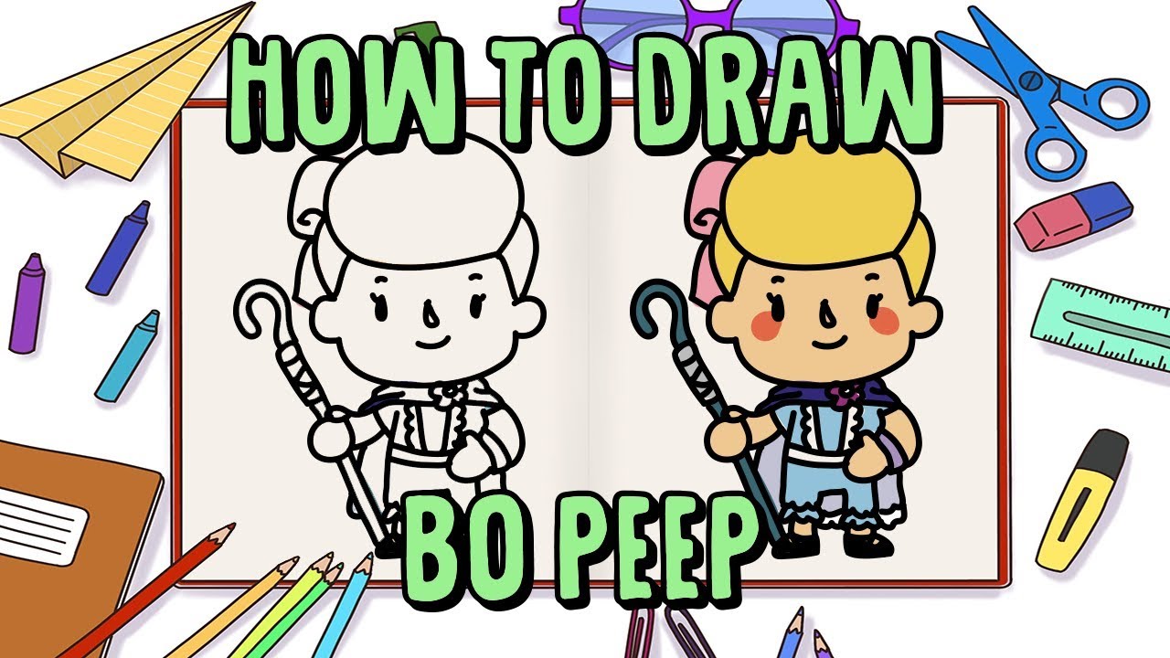 How To Draw Bo Peep Cute | Bo Peep from Disney, Pixar's Toy Story | How ...